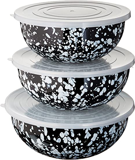 Black Swirl Mixing Bowl – Lagoon Linens